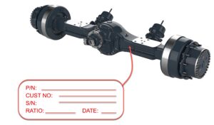 Locating an Axle or Differential Data Tag | Heavy Duty Transaxle