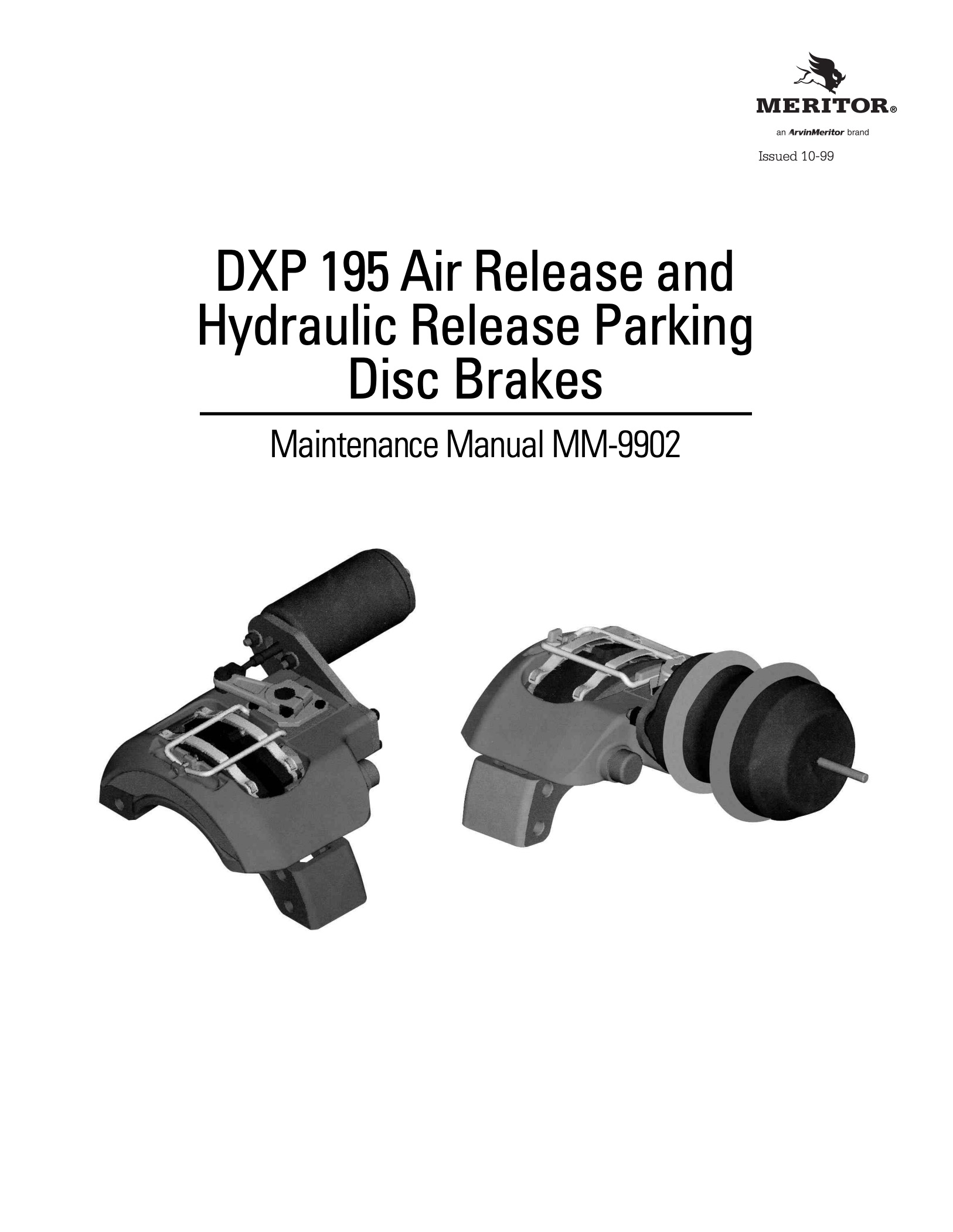 AxleTech DXP 195 Air and Hydraulic Release Parking Disc Brakes ...