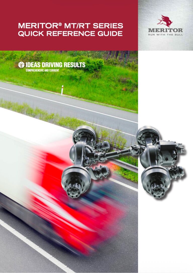 Meritor MT/RT Series Quick Reference Guide | Heavy Duty Transaxle