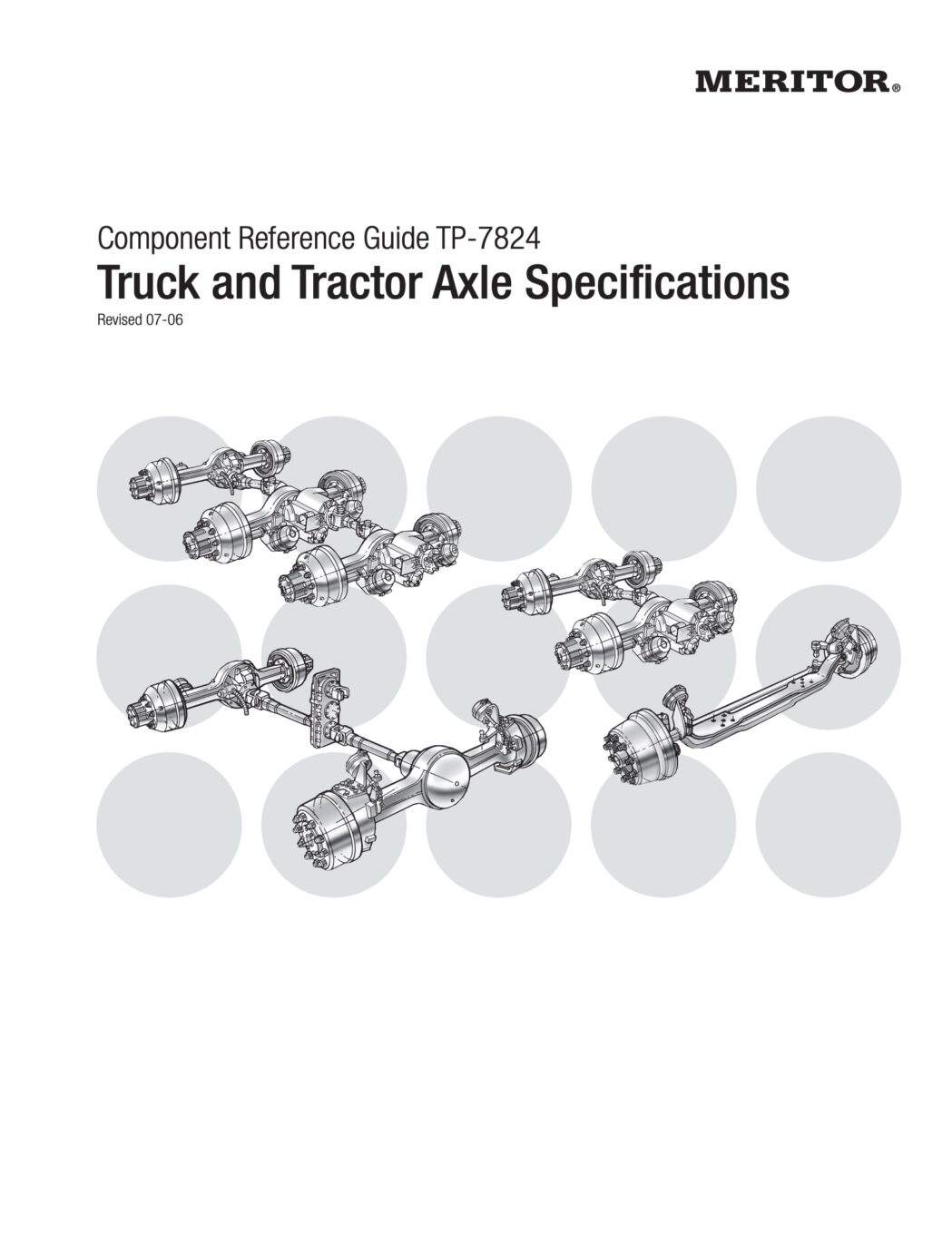 Meritor Truck and Tractor Axle Specifications | Heavy Duty Transaxle